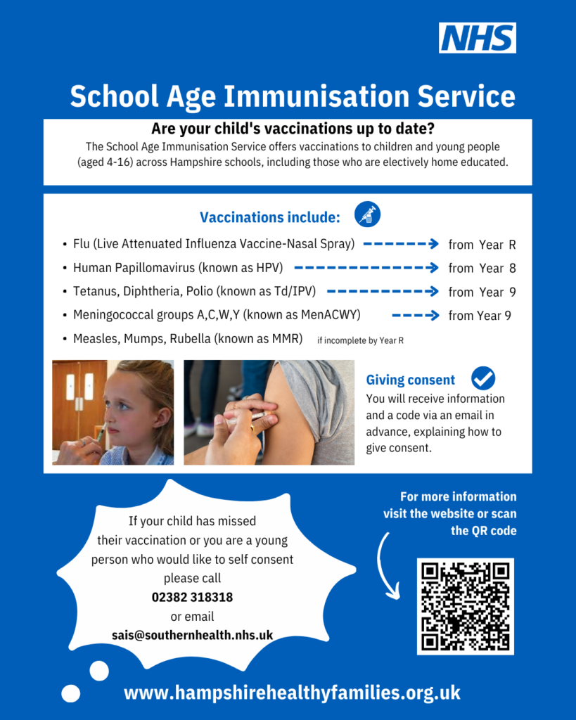 Teenage Booster Vaccinations - Oaklands Catholic School and Sixth Form ...